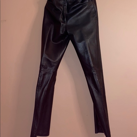 Pants & Jumpsuits | Black Sheep Skin Leather Pants | Poshmark